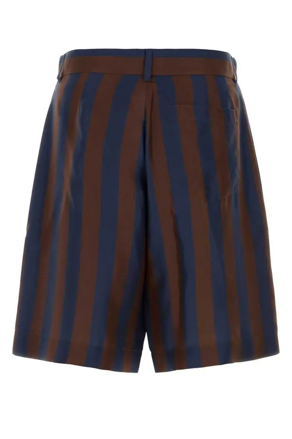 Fendi Printed Silk Bermuda Shorts