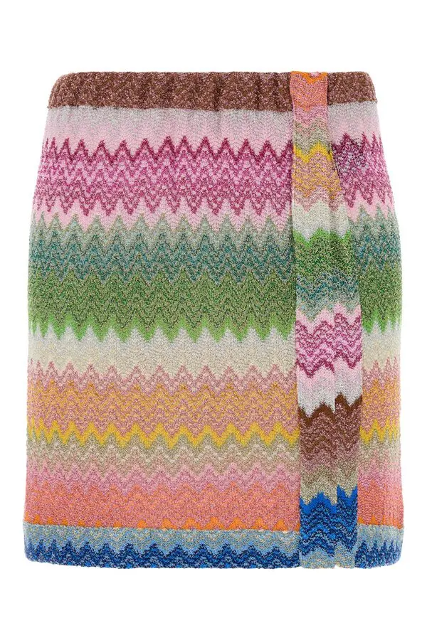Missoni Embroidered Viscose Blend Mini Skirt - Multicolor