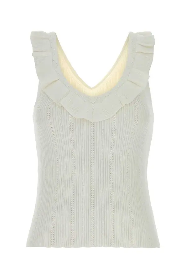 Blumarine Knit Top - White