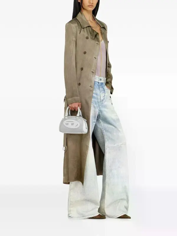DIESEL® Wrinkled Satin Trench Coat