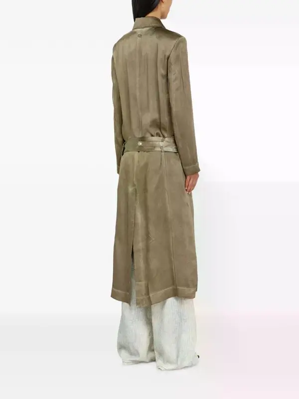 DIESEL® Wrinkled Satin Trench Coat