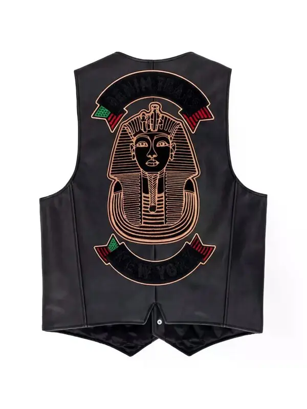 DENIM TEARS Tracy's King Tut Leather Waistcoat