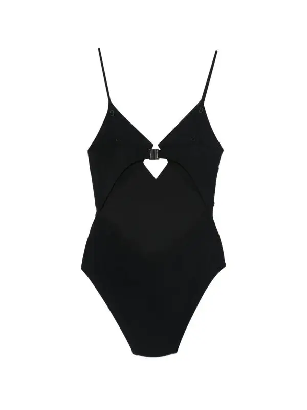 Zimmermann V-neck Cut-out Swimsuit - Black