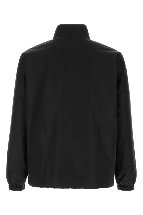 JIL SANDER Zip-up Polyester Jacket - Black