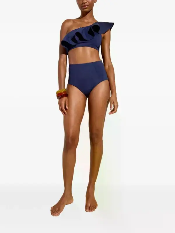 MARIE OLIVER Ruffled One-shoulder Bikini