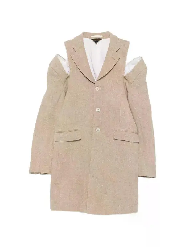 Comme Des Garçons Cut-out Frayed Coat