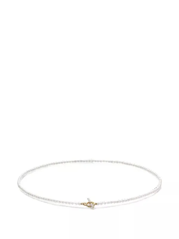 David Yurman Pearl And Diamond Necklace - Gold