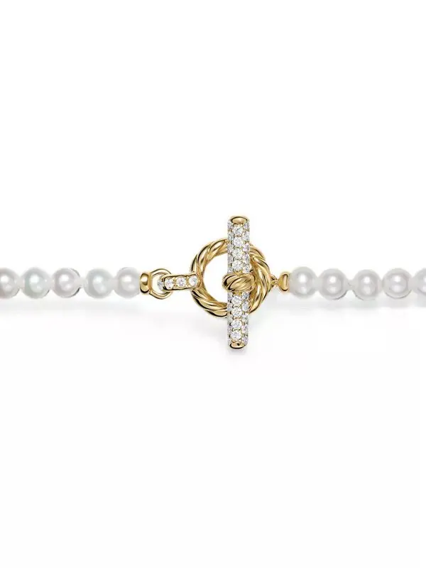 David Yurman Pearl And Diamond Necklace