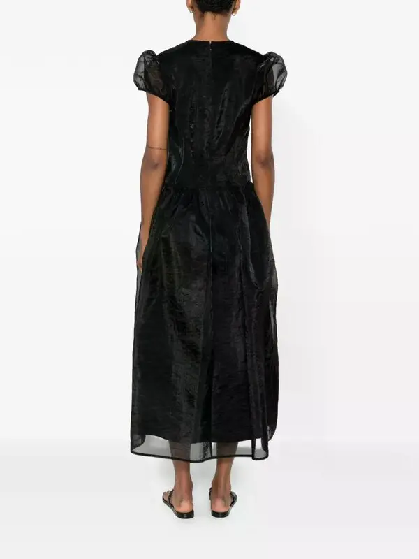 Cecilie Bahnsen Puff-sleeve Midi Dress