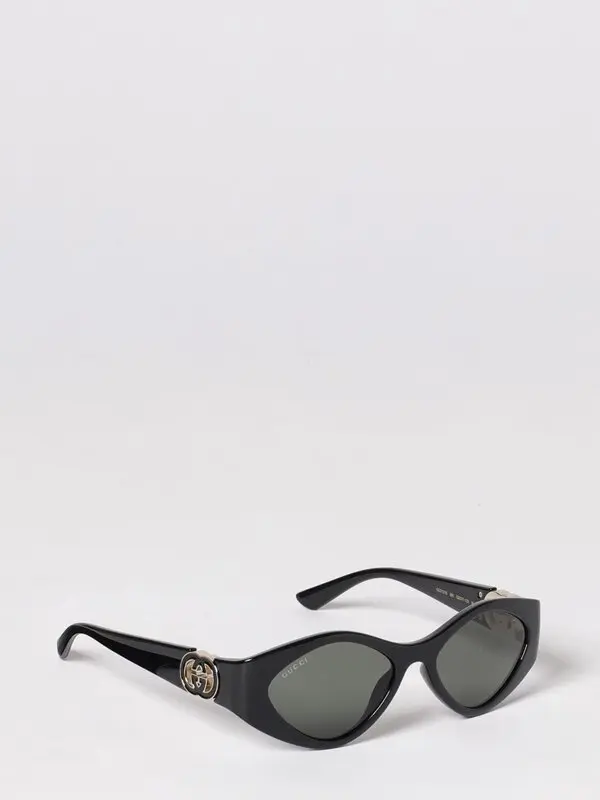 Gucci Acetate Cat Eye Sunglasses - Black