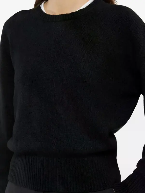 Another Tomorrow Dropped-shoulder Crew Neck Sweater