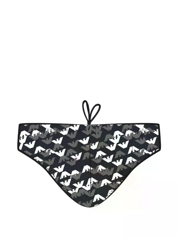 Emporio Armani Logo-print Swimming Briefs - Blue