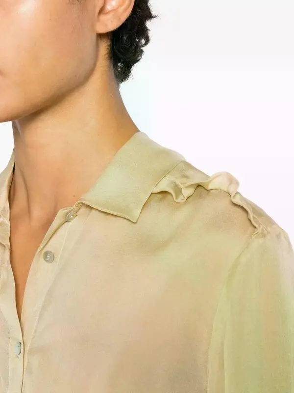 Paloma Wool Eralda Ruffled Sheer Shirt