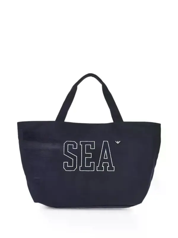 Emporio Armani Canvas Tote Bag - Blue