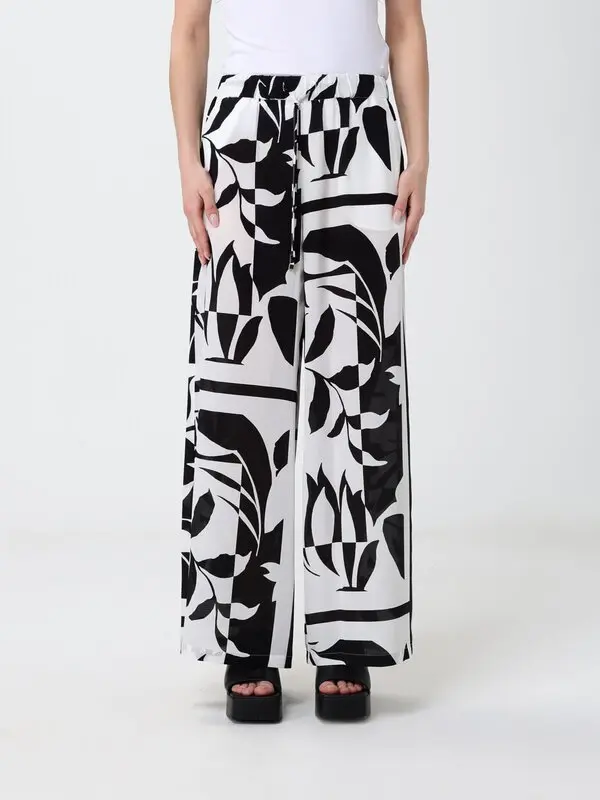 Max Mara Printed Wide Leg Trousers - Multicolor
