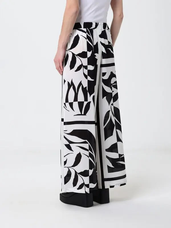 Max Mara Printed Wide Leg Trousers - Multicolor