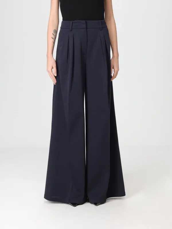 Max Mara High-waisted Wide-leg Trousers - Blue