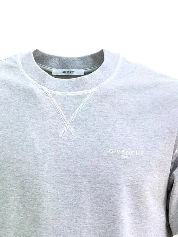 Givenchy Logo-print Topstitched T-shirt