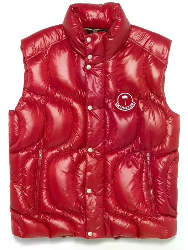 PALM ANGELS X MONCLER Gwenyth Gilet - Red