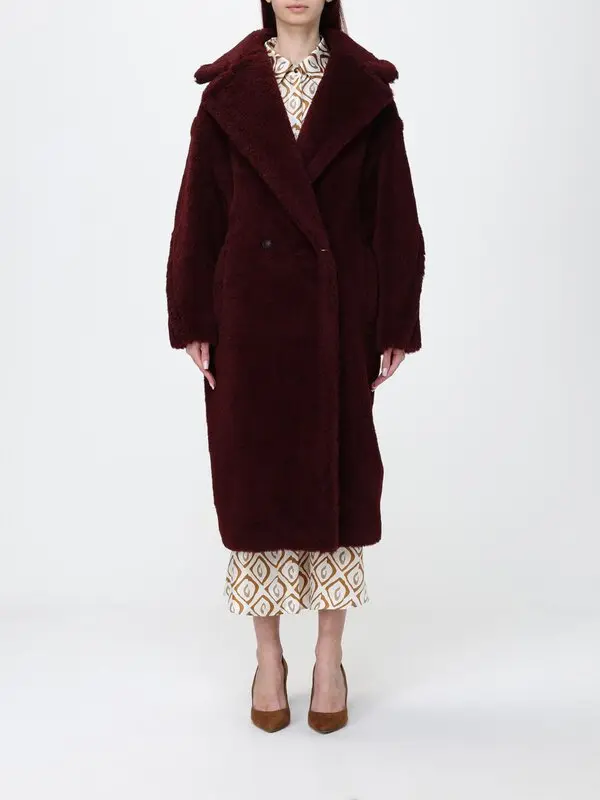 Max Mara Fur Coat - Red