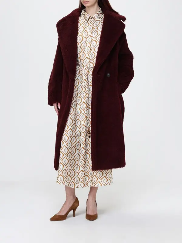 Max Mara Fur Coat - Red