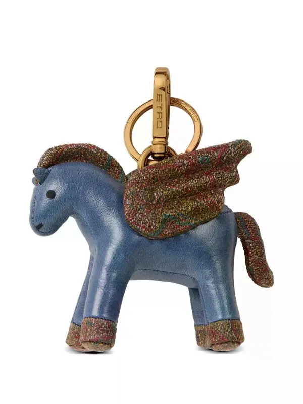 Etro Pegaso Bag Charm - Blue