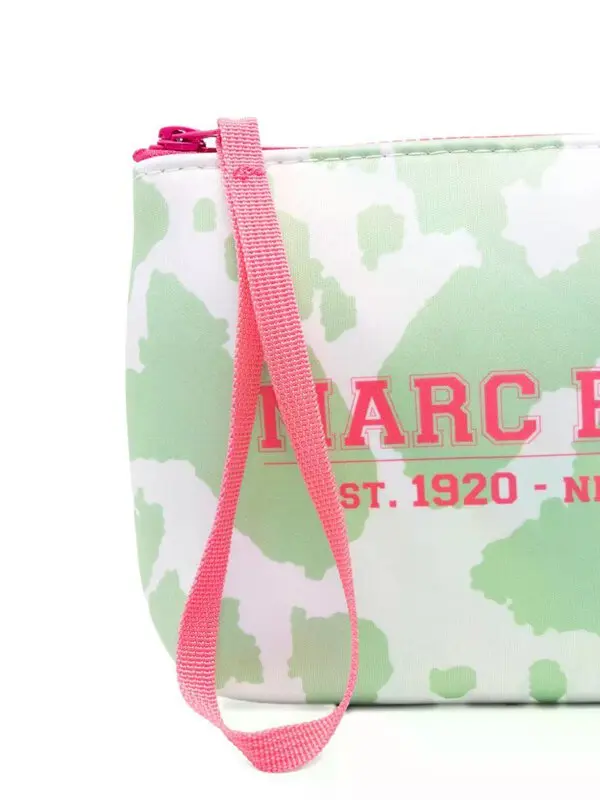 MARC ELLIS Buby Pouch Cow-print Logo-print Clutch Bag