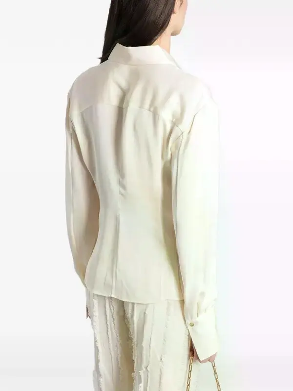 Cult Gaia Cynara" Button-up Long-sleeved Shirt