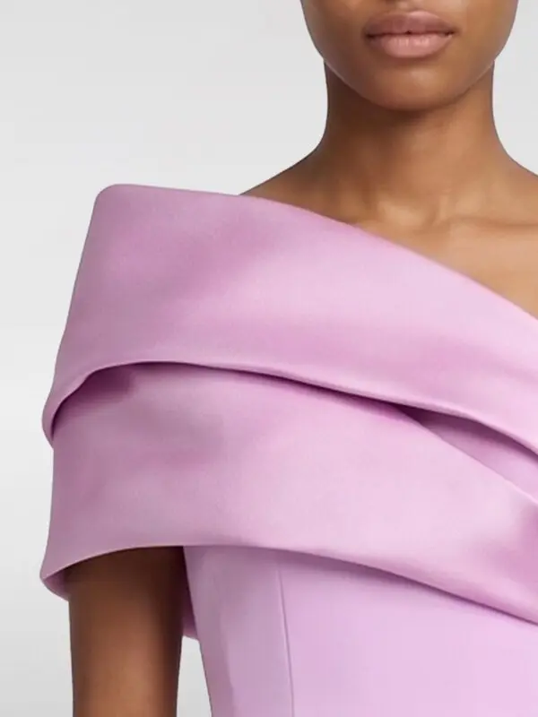 Solace London Draped One-shoulder Gown