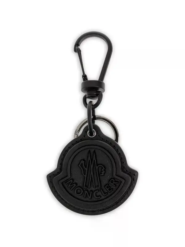 Moncler Logo-patch Leather Keyring
