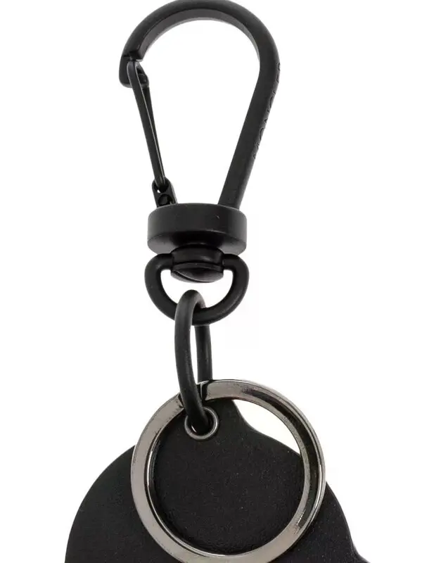 Moncler Logo-patch Leather Keyring