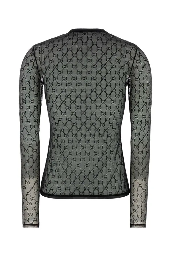 Gucci Mesh Monogram Top