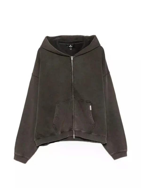 REPRESENT Initial Zip-up Cotton Hoodie - Brown
