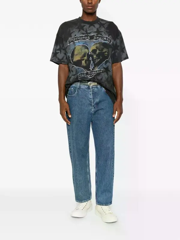 REPRESENT Romance Graphic-print Star-pattern Cotton T-shirt