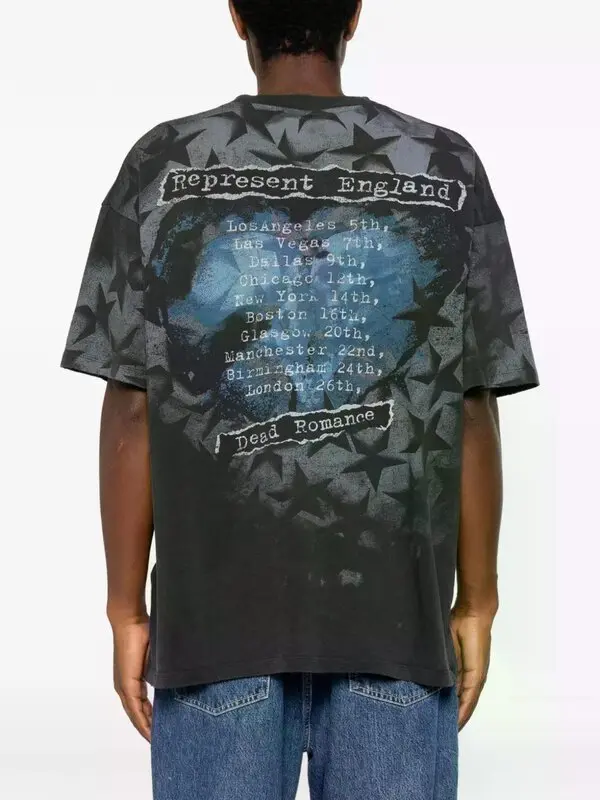 REPRESENT Romance Graphic-print Star-pattern Cotton T-shirt