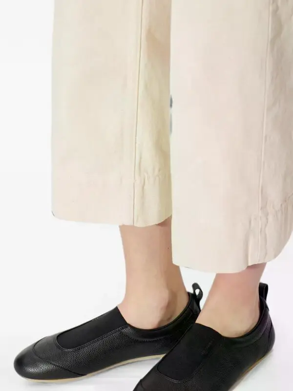 JIL SANDER Etage Grainy Leather Slip-on Sneakers