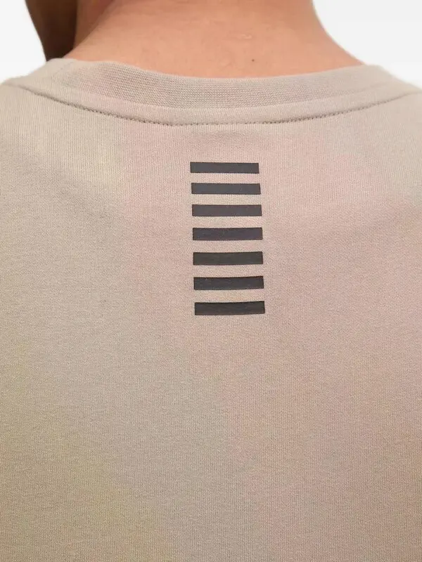 EA7 Logo-print Ribbed-trim Sweater