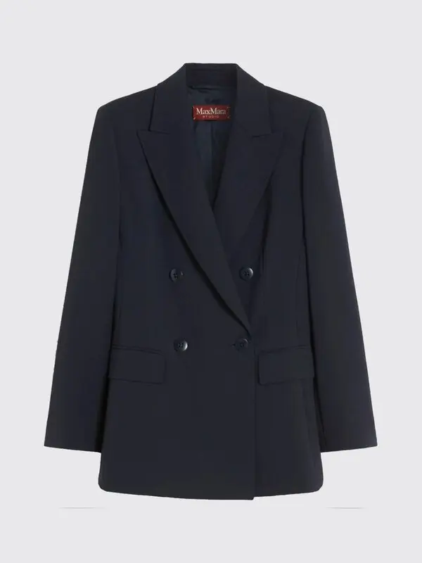 Max Mara Tailored Double Breasted Blazer - Blue