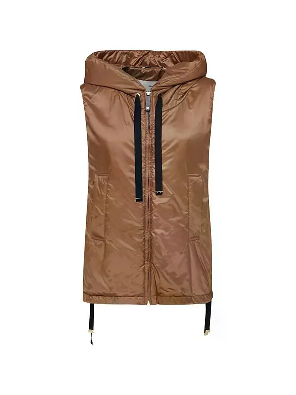 Max Mara The Cube Hooded Gilet - Brown