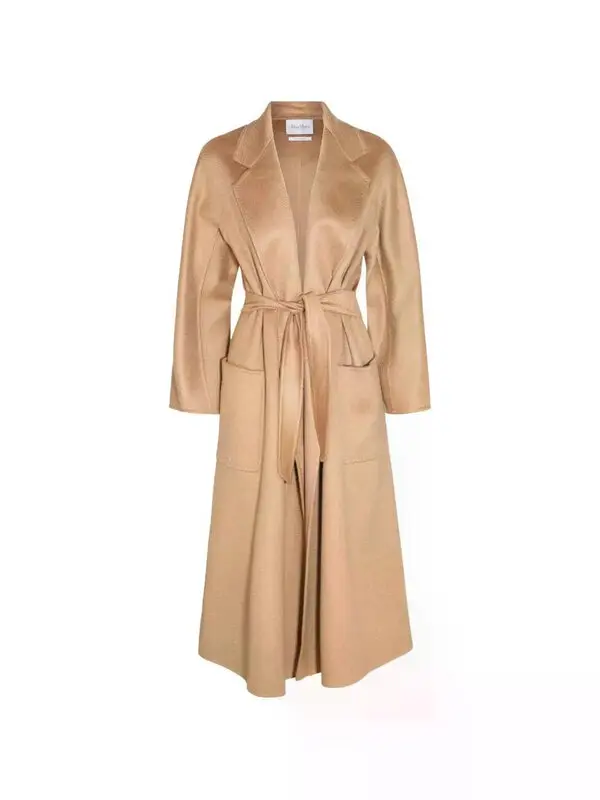 Max Mara Belted Notch-lapel Coat - Neutrals