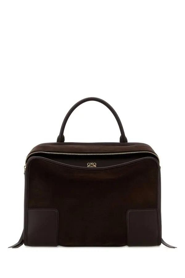 Loewe Suede Amazona Shopping Bag - Brown