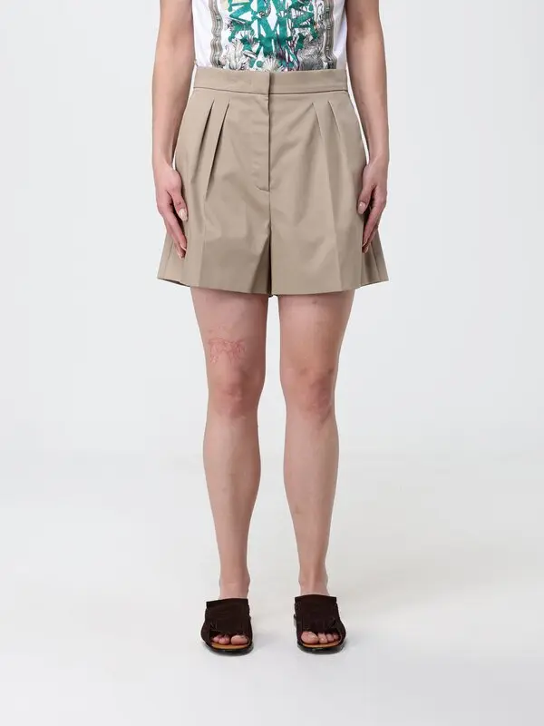 Max Mara Tailored Pleated Shorts - Brown