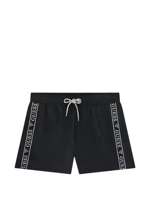Guess Logo-tape Drawstring Swim Shorts
