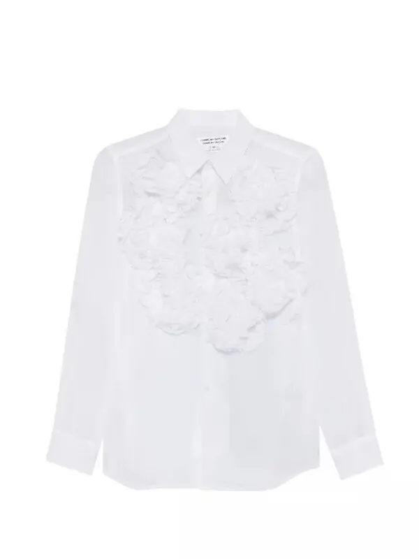 Comme Des Garçons Ruffled Long Sleeve Shirt