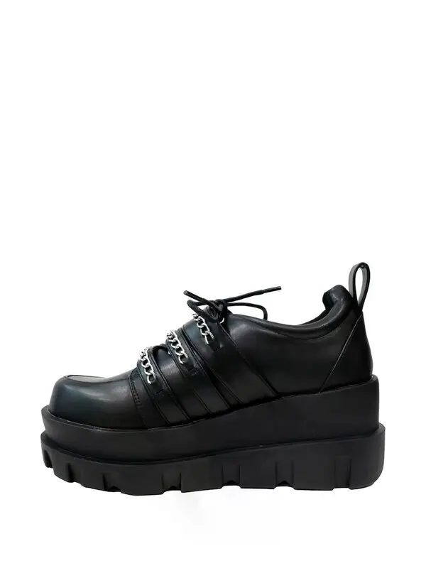 ALTERCORE Neri Chain-link Platform Shoes