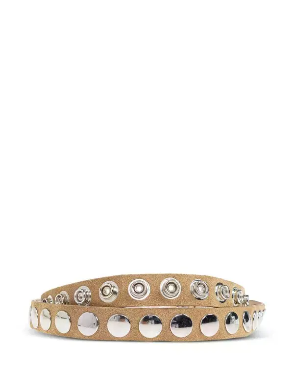 IRO PARIS Stud-embellished Suede Belt