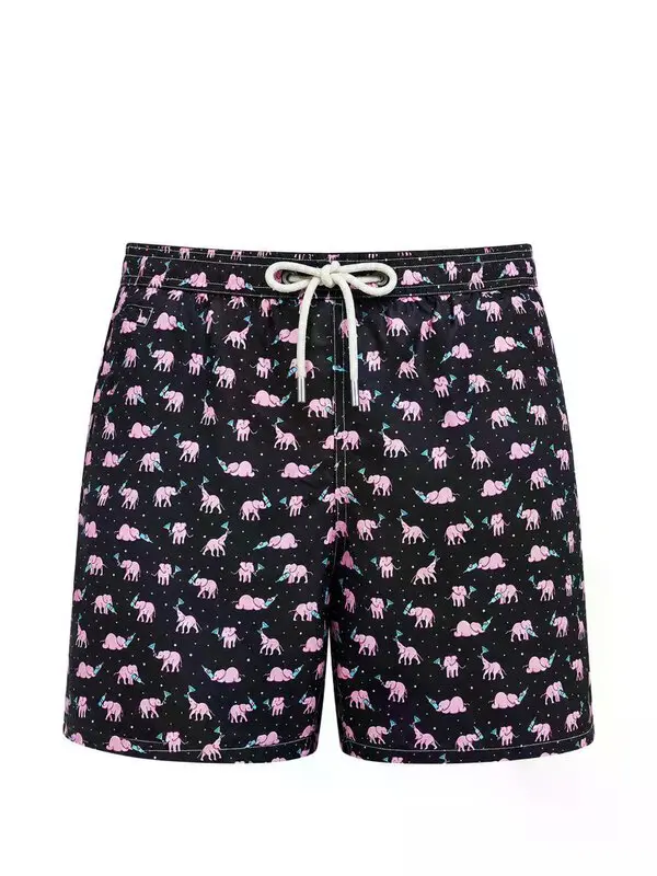 MC2 SAINT BARTH Elephant-print Swim Shorts