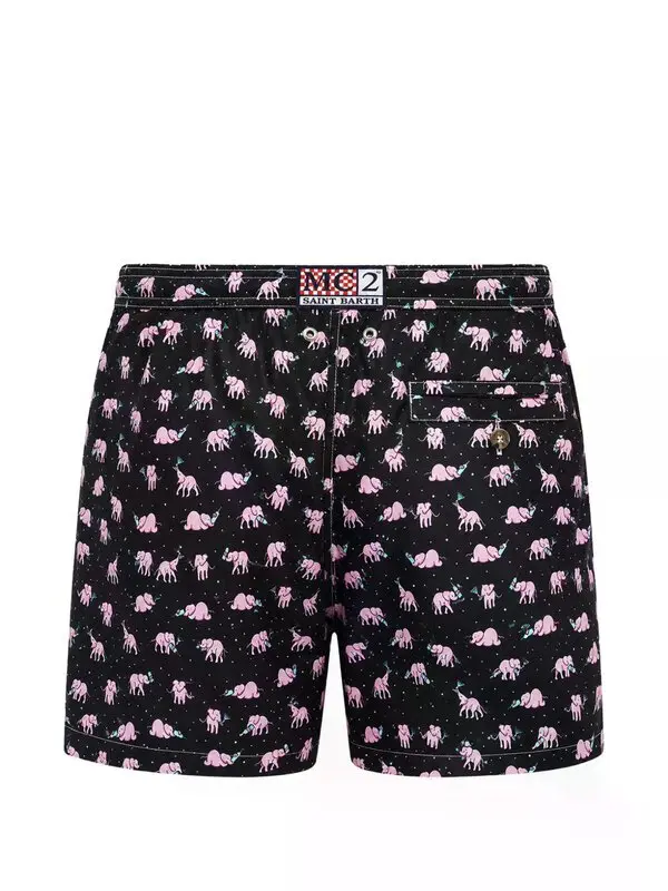 MC2 SAINT BARTH Elephant-print Swim Shorts