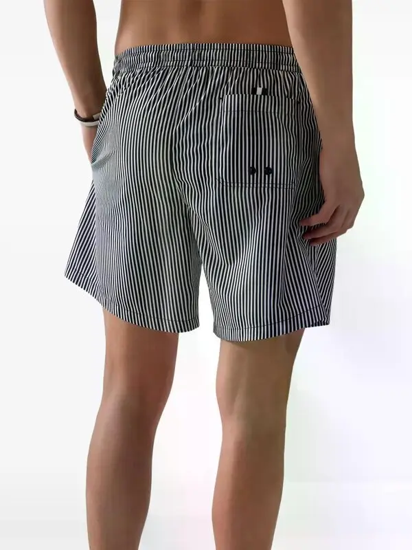 Guess Vertical Stripe Drawstring Swim Shorts
