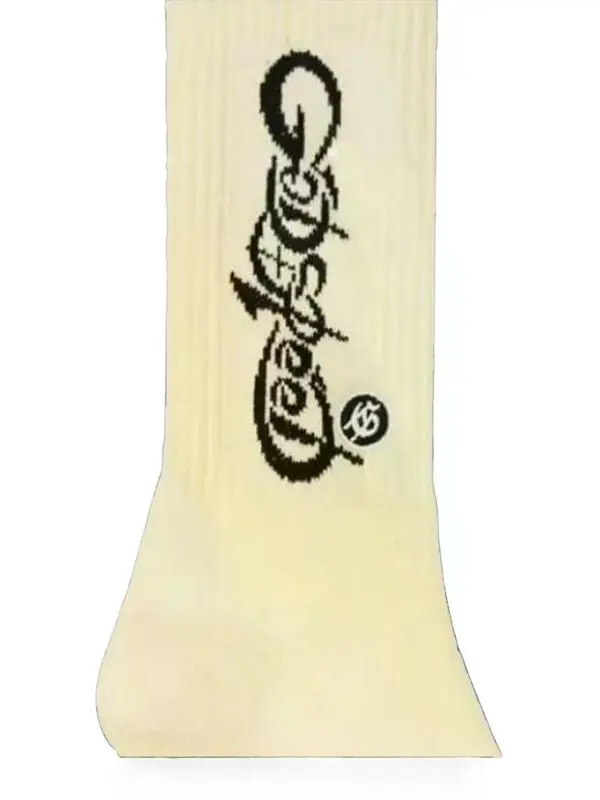 GODSPEED Logo Intarsia Knit Crew Socks